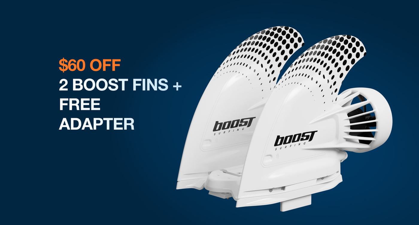 Boost Surfing Fin: Electric Motor for Surfboards, SUPs & Kayaks